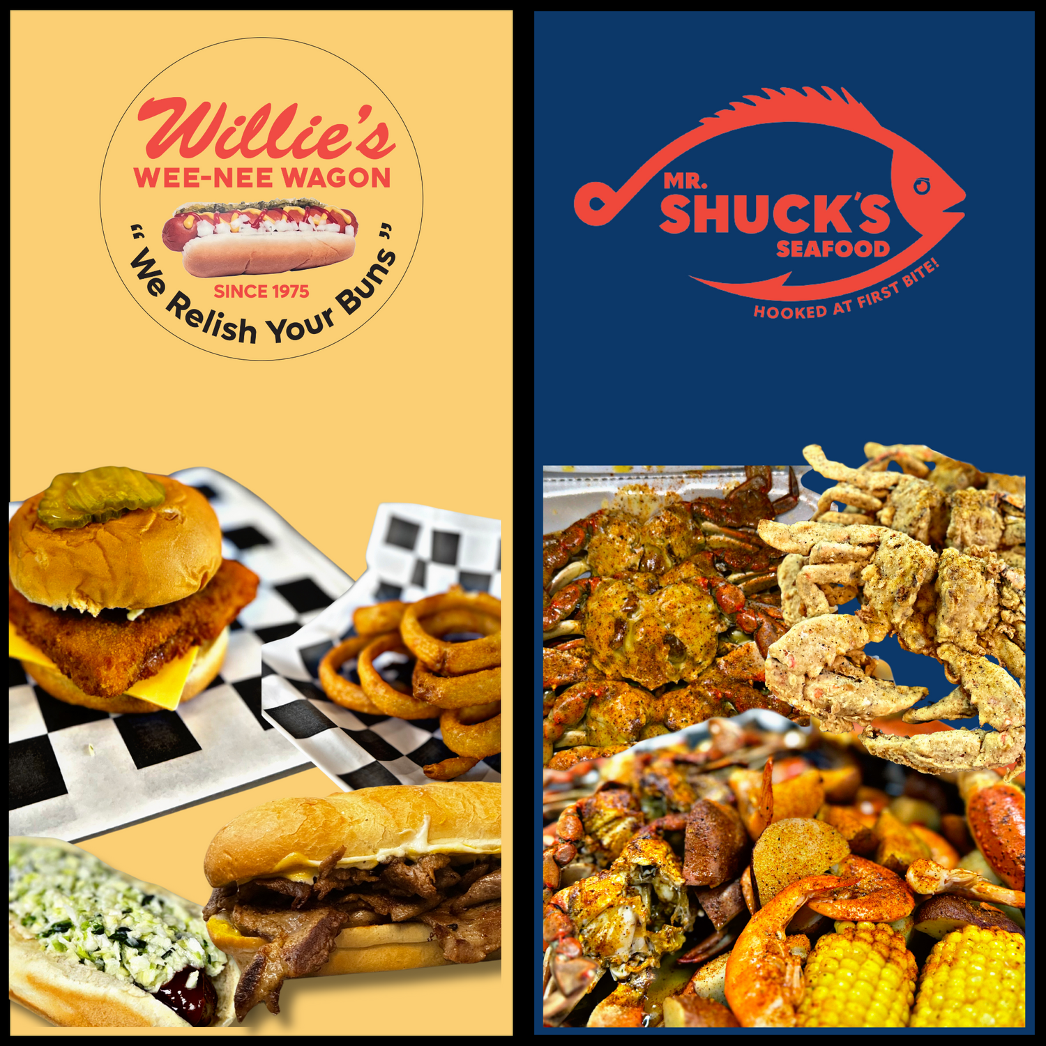Mr. Shucks and Willies – Mr. Shucks Seafood and Willies Wee - Nee Wagon